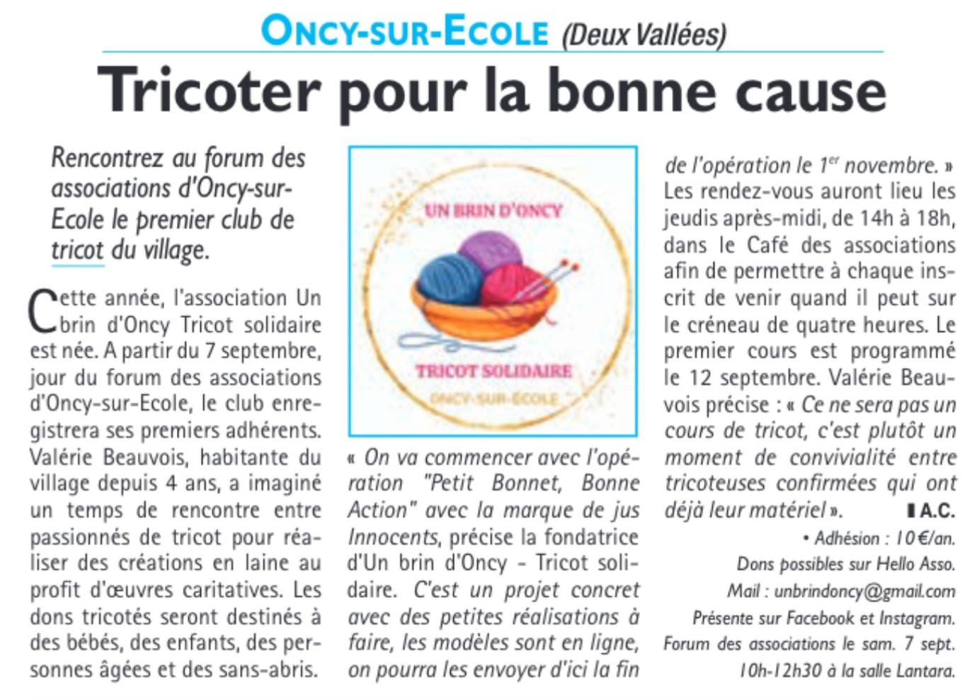 Republicain 5 09 2024 | Mairie d'oncy-sur-ecole